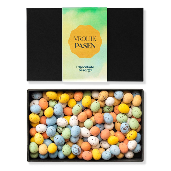 Doosje chocolade paaseitjes 200 gram | Chocoladebezorgd