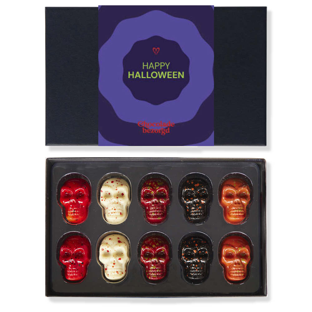 Halloween bonbons | Sweet skulls | Chocoladebezorgd