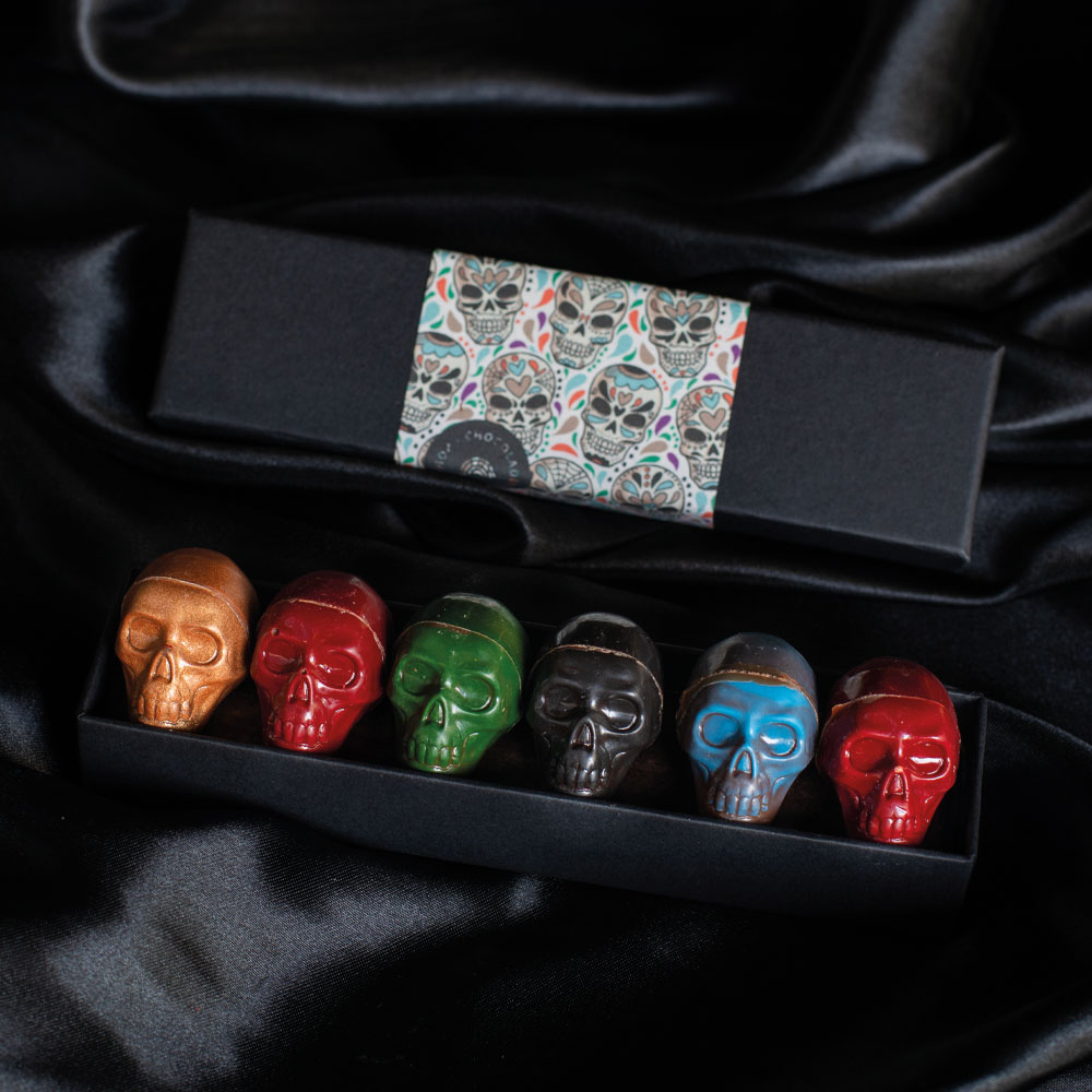 Halloween bonbons | Sweet skulls | Chocoladebezorgd